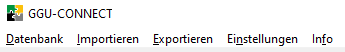 GGU-CONNECT - Das Hauptmenü