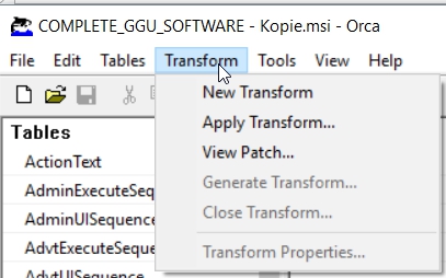 Erstellung einer MST-Datei
