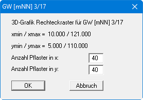 GGU-GEO-GRAPH: Knopf "3D im Rechteckraster"