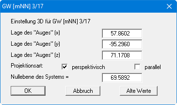 GGU-GEO-GRAPH: Knopf "Isolinien (3D)"