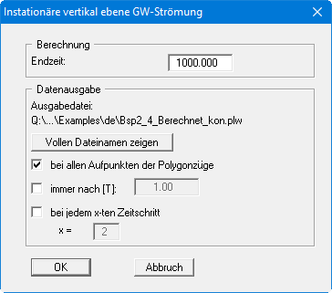 GGU-CONTAM-FE: Menüeintrag "starten"