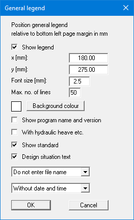 GGU-CANTILEVER: "General legend" menu item
