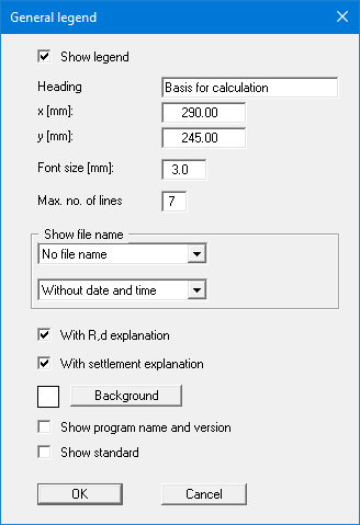 GGU-AXPILE: "General legend" menu item