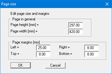 GGU-DRAWDOWN: "Page size and margins" menu item