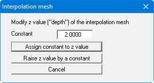 GGU-2D-SSFLOW: "Modify" menu item