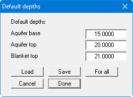 GGU-2D-SSFLOW: "Default depths" menu item