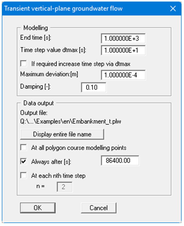 GGU-2D-TRANSIENT: "Start" menu item