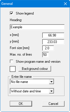 GGU-2D-TRANSIENT: "General legend" menu item