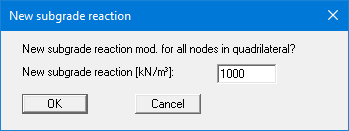 GGU-SLAB: Step 1: Change the subgrade reaction modulus (Example 2)