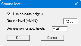 GGU-SETTLE: "Ground level" menu item