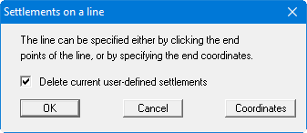 GGU-SETTLE: "Settlements on a line" menu item