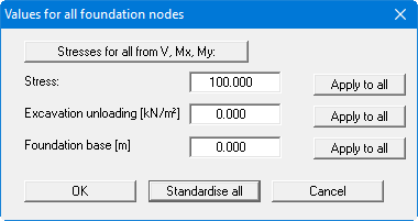 GGU-SETTLE: "Values for all foundations" menu item