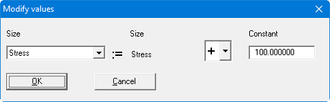 GGU-SETTLE: "Modify values" menu item