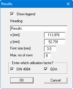 GGU-SLICE: "Results legend" menu item