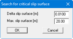 GGU-SLICE: "Search for critical slip surface" menu item