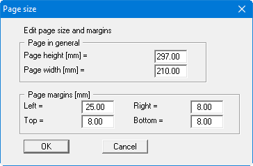 GGU-SLICE: "Page size and margins" menu item