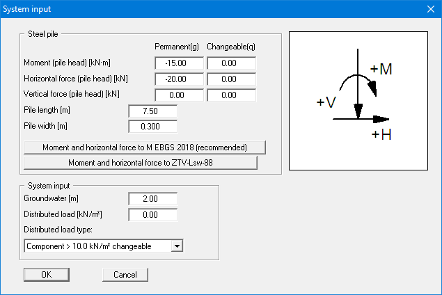 GGU-LATPILE: Step 2: Enter system data