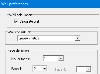 GGU-STABILITY: Step 8: Define reinforced soil wall preferences (Ex. 1)