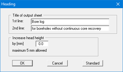 GGU-BORELOG: "Heading and header" menu item