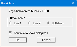 Mini-CAD: Break lines